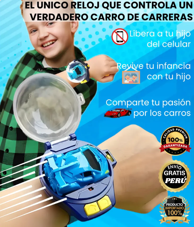 RELOJ INTELIGENTE CON CARRO A CONTROL REMOTO SUPER CAR PRO® – Tienda Perú
